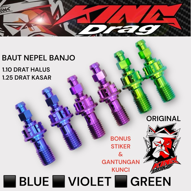 Jual Baut Titanium Kaliper Selang Rem Dan Nepel Angin KINGDRAG KING DRAG Grade 5 HARGA SATUAN ...