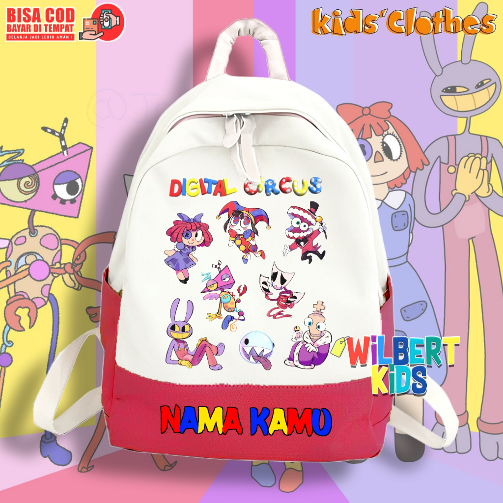 Jual Tas Anak The Amazing Digital Circus / Tas Anak TK/Paud Kartun ...