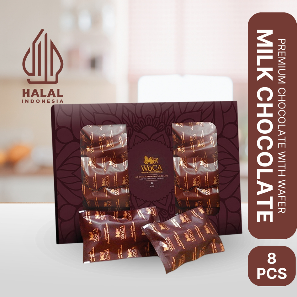 Jual WoCA Wafer Coklat Premium - Milk Chocolate | Shopee Indonesia