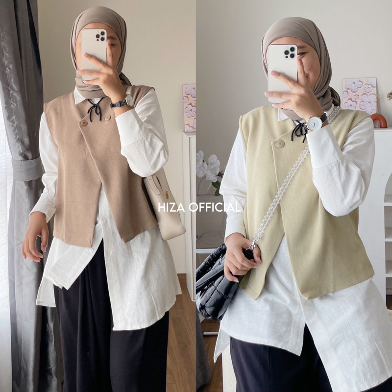 Jual HIZA - IZUA VEST | Vest wanita terlaris | Korean Style | Shopee ...