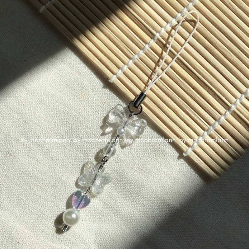 Jual Strap Hp Pita Dan Kupu Bening | Strap Hp Aesthetic | Gantungan ...