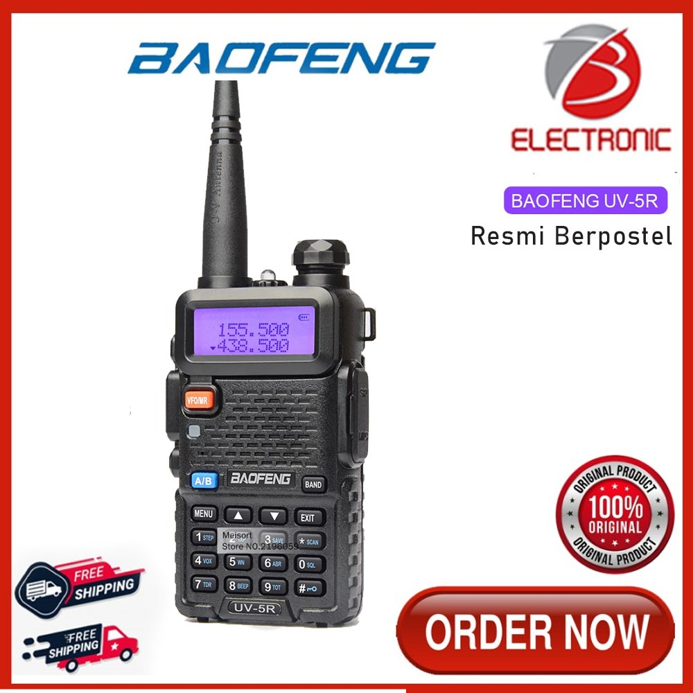 Jual Baofeng UV-5R HT Dual Band Garansi 1 Th Baru UV5R UV5 UV-5 Walkie Talkie | Shopee Indonesia