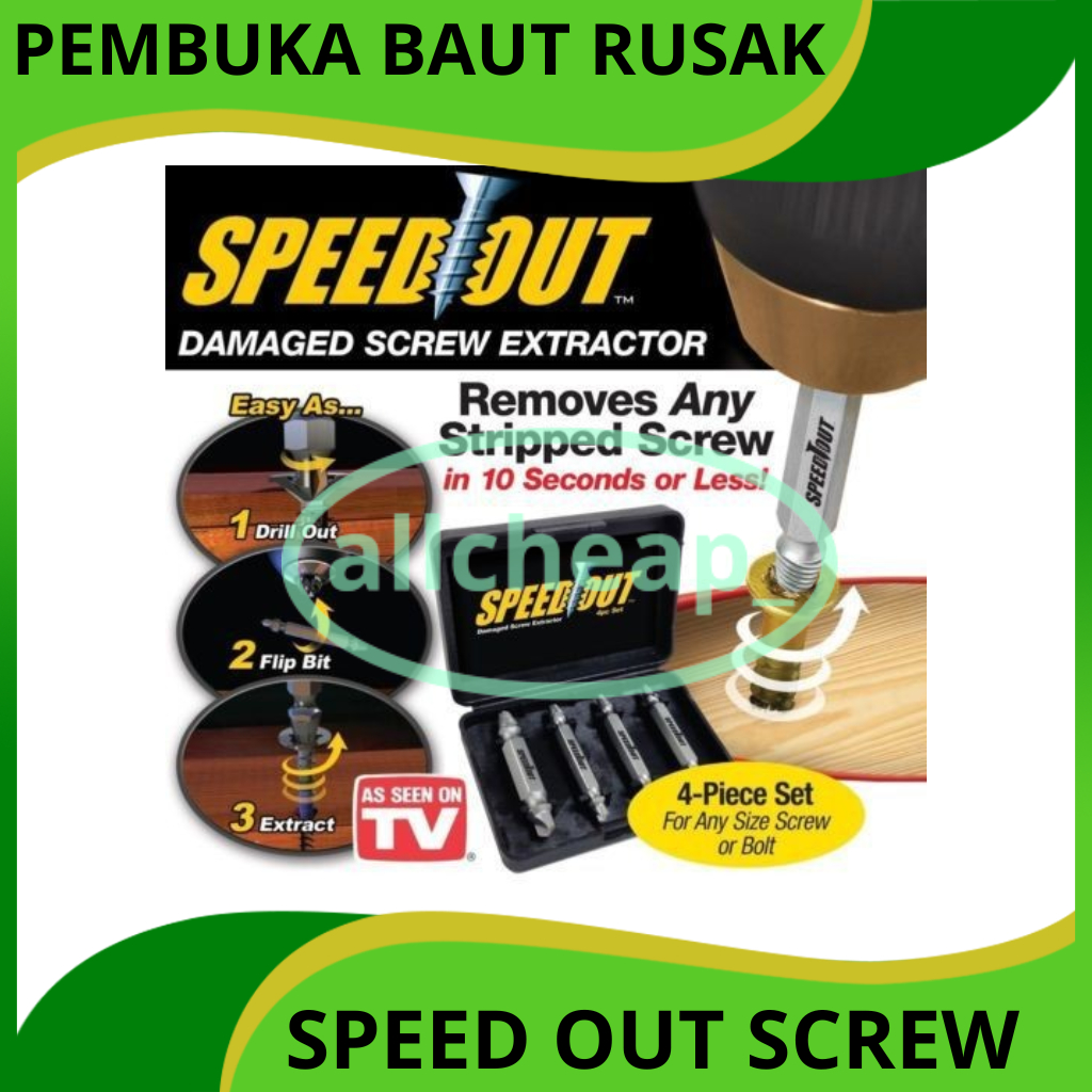 Jual DM - Speed Out Damage Screw Extractor Pembuka Baut Rusak ...