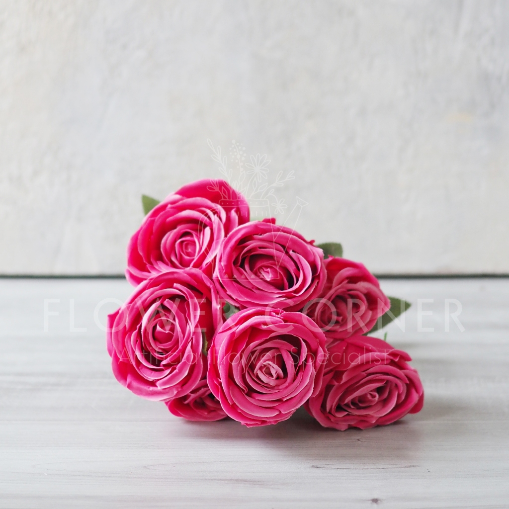 Jual Bunga Artificial Rose Mawar Cabbage 7 Kuntum Bold (B23231 ...