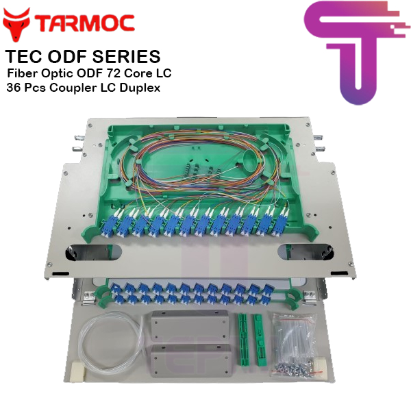 Jual Fiber Optic ODF/OTB 72 Core LC Lengkap Rackmount | ODF 72C LC ...