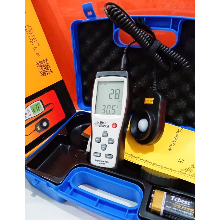 Jual Digital Lux Meter With Certificate Calibration Light Smart Sensor ...