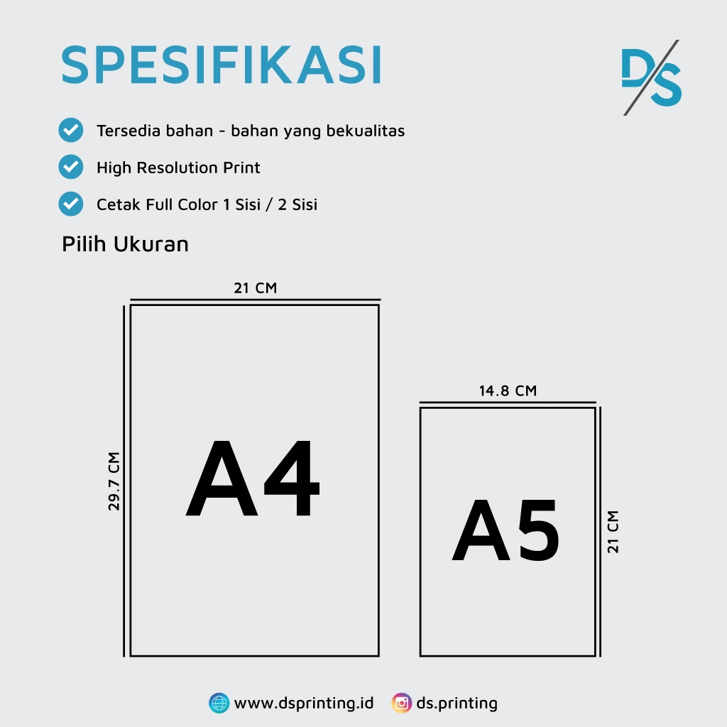 Jual DSPRINTING - Cetak Brosur Custom A5 / Print Pamflet / Brochure ...