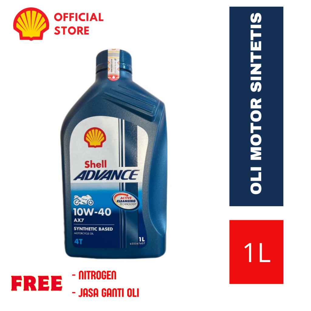 Jual Oli motor shell advance AX7 10W-40 1L | Shopee Indonesia