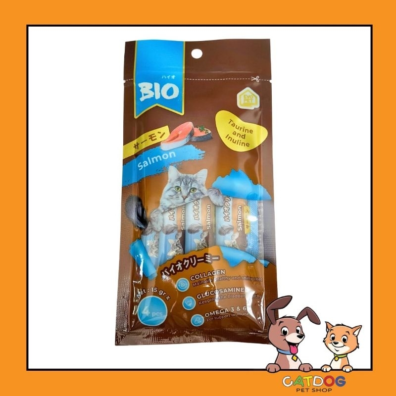 Jual BIO Creamy Treats Salmon 60gr | Shopee Indonesia