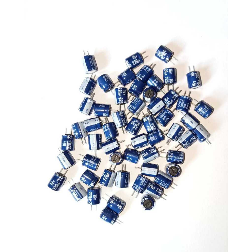 Jual Elko 16v 220uf Elco 220uf 16v Isi 100pcs Original | Shopee Indonesia