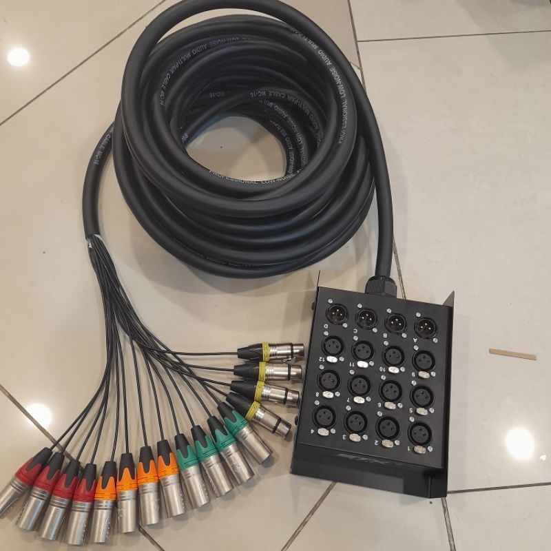 Jual Snake Kabel 16ch Box STX 12in 4out panjang 30meter | Shopee Indonesia