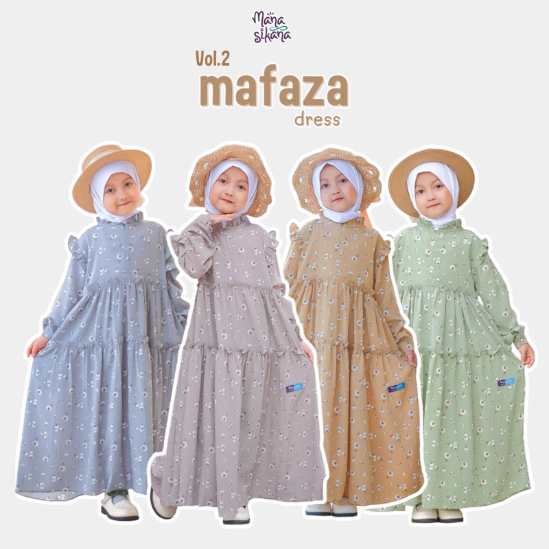 Jual MANASIKANA Mafaza Dress Gamis Anak Perempuan 2-12 tahun | Shopee Indonesia