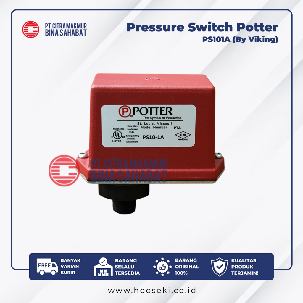 Jual Pressure Switch POTTER PS101A (by Viking) | Shopee Indonesia