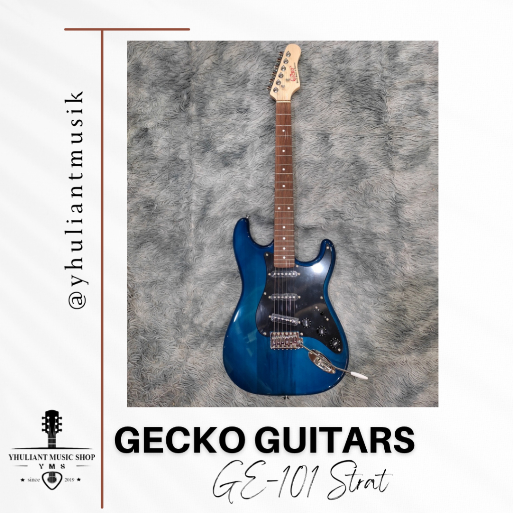 Jual Gecko GE101 ST Electric Guitar Strat Model Original Guitar ...