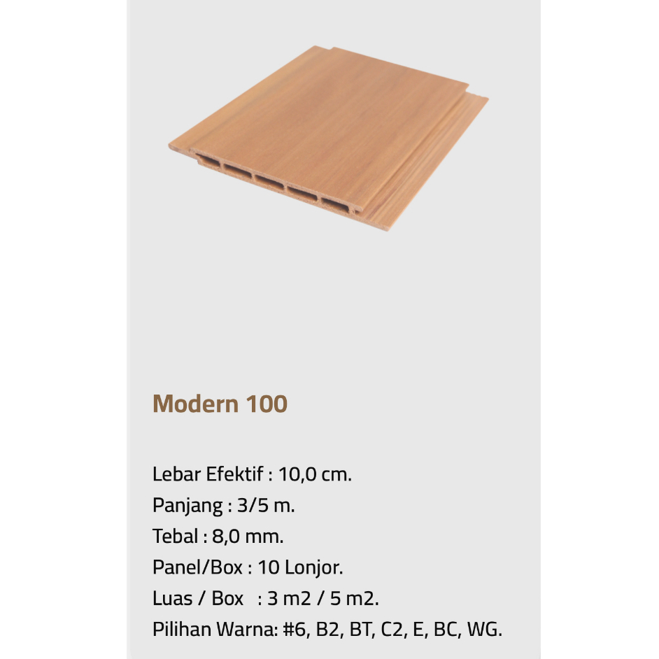 Jual PLAFON WPC DUMA TIPE MODERN 100 | Shopee Indonesia