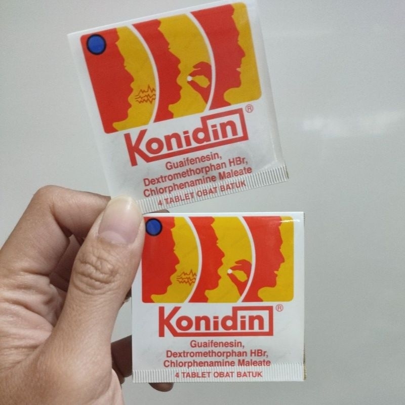 Jual KONIDIN strip 4 tablet batuk kering dan berdahak | Shopee Indonesia