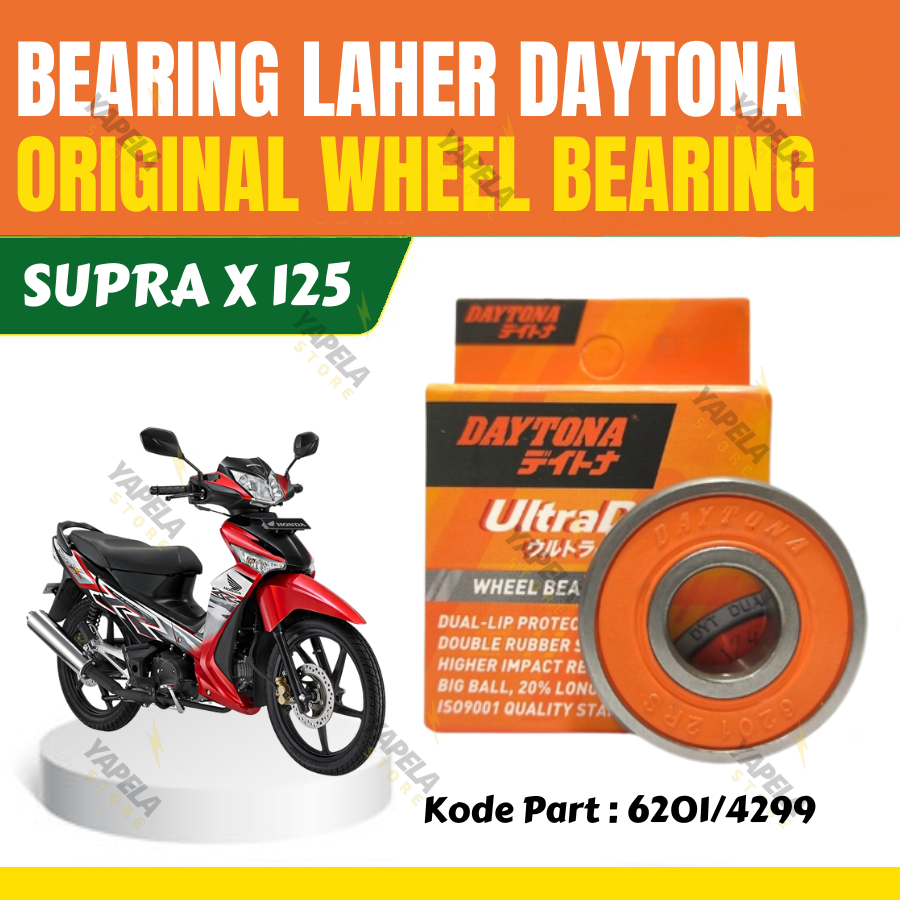 Jual Bearing Laher Supra X 125 Original Daytona Racing Lahar 6201-2RS ...