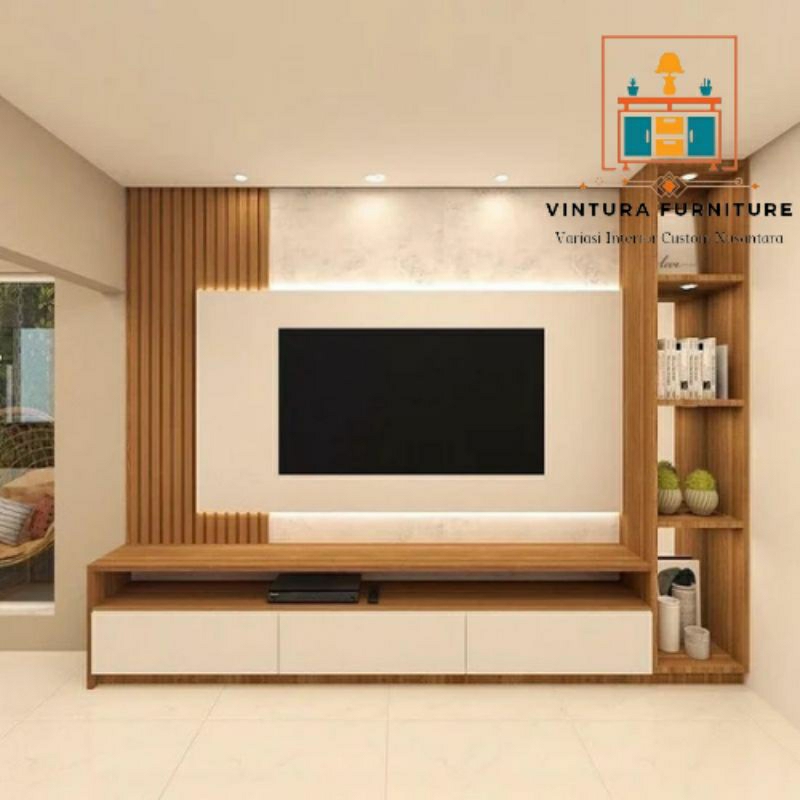 Jual Backdrop tv hpl minimalis bisa custom | Shopee Indonesia