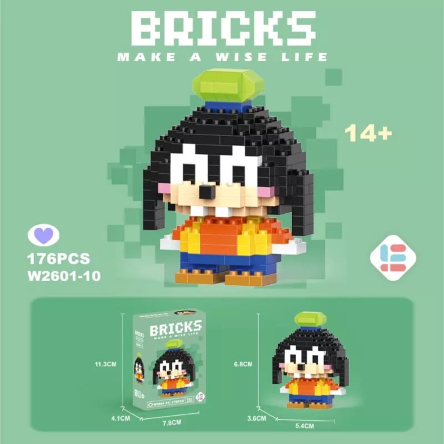 Jual Nano Block Model Kartun Building Blok Mainan Balok Susun DIY ...