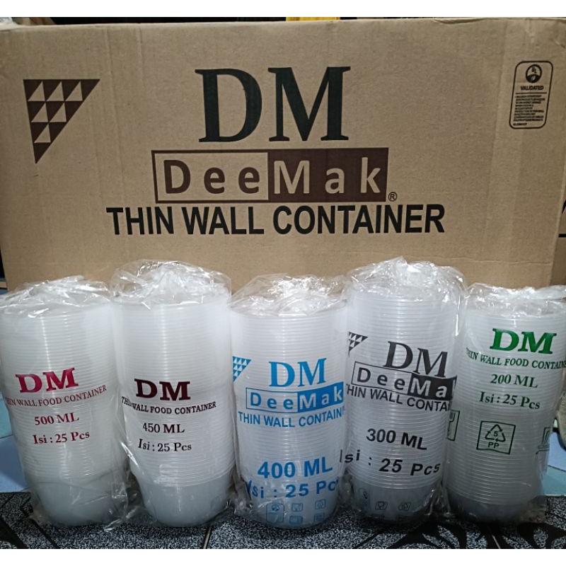 Jual THINWALL CUP BULAT 500ML 450ML 400ML 300ML 200ML / MANGKOK BULAT ...