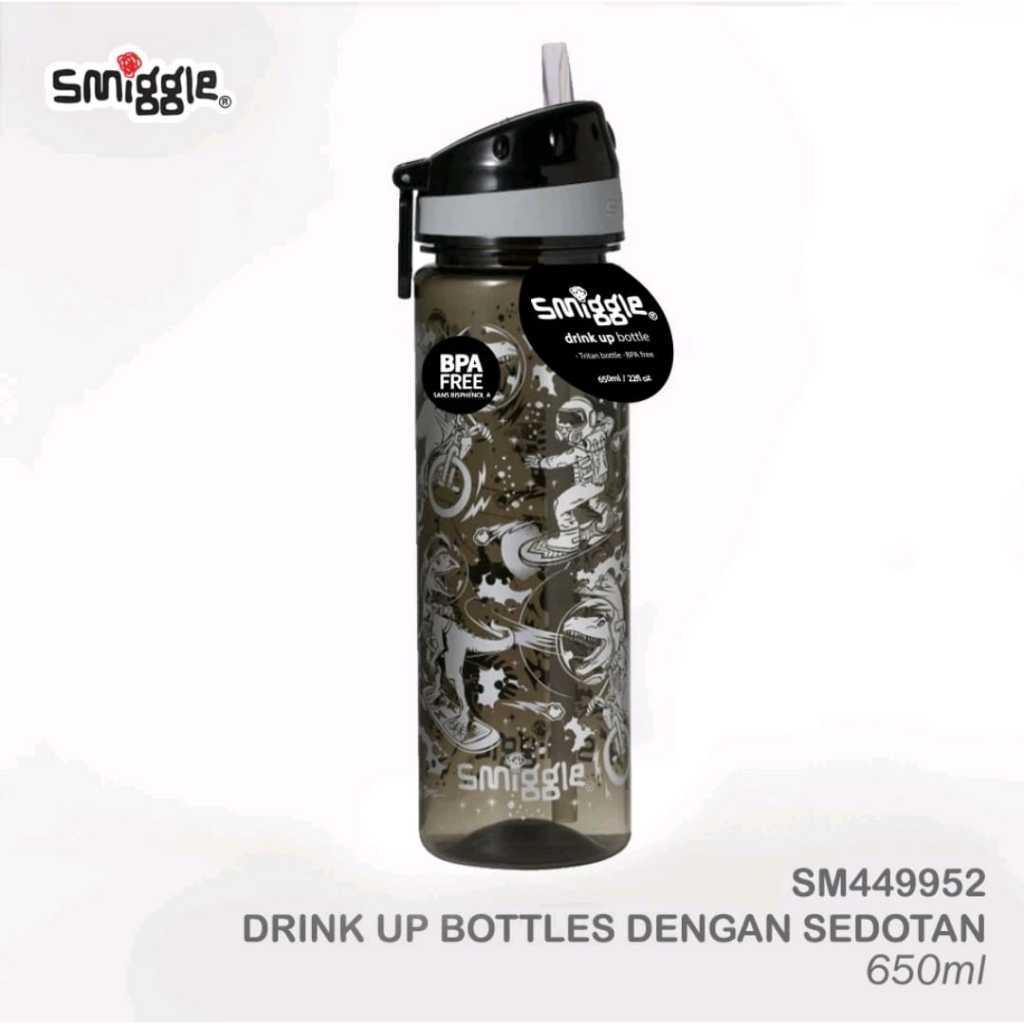 Jual Smiggle Botol Minum Anak Karakter Dino Astro Abu/ Tumbler Minum ...