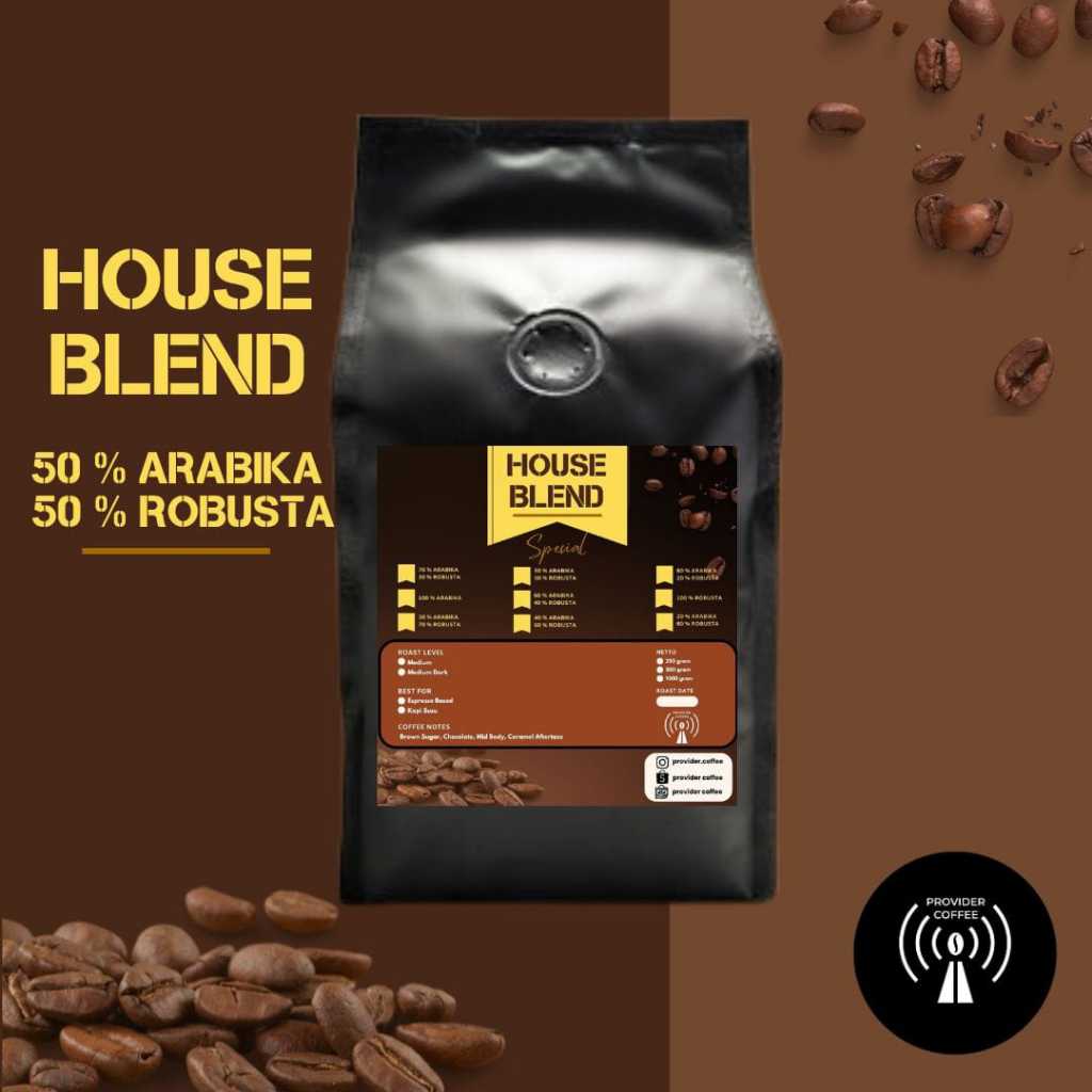 Jual Biji Kopi House Blend 50 : 50 Kopi Arabika Robusta | Shopee Indonesia