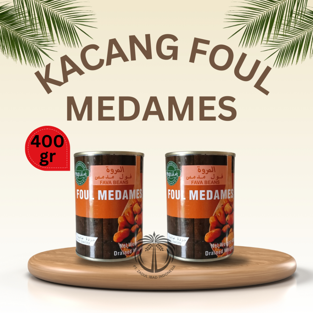 Jual Kacang Foul Kemasan Kaleng / Fava Beans / Foul Medames Asli ...