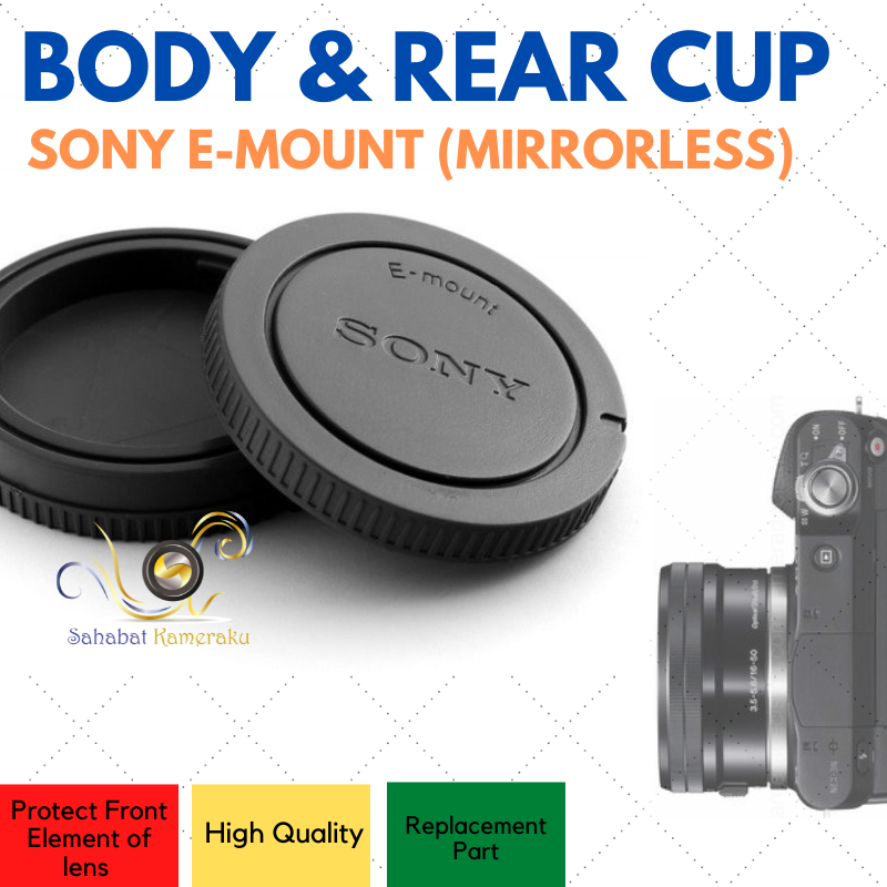 Jual Tutup Body Depan Front Lens Rear Cap Cover Belakang Lensa Kamera ...