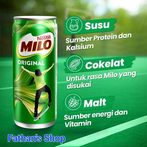 Jual milo kaleng original 220ml minuman kemasan kaleng | Shopee Indonesia