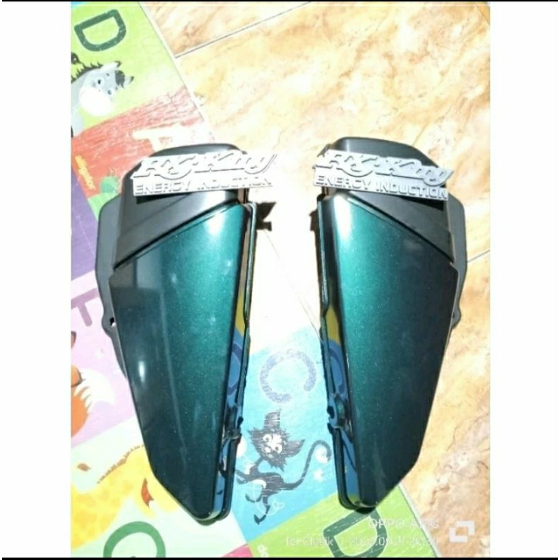 Jual Cover tutup aki box aki box tutup aki accu Yamaha RX king hijau ...