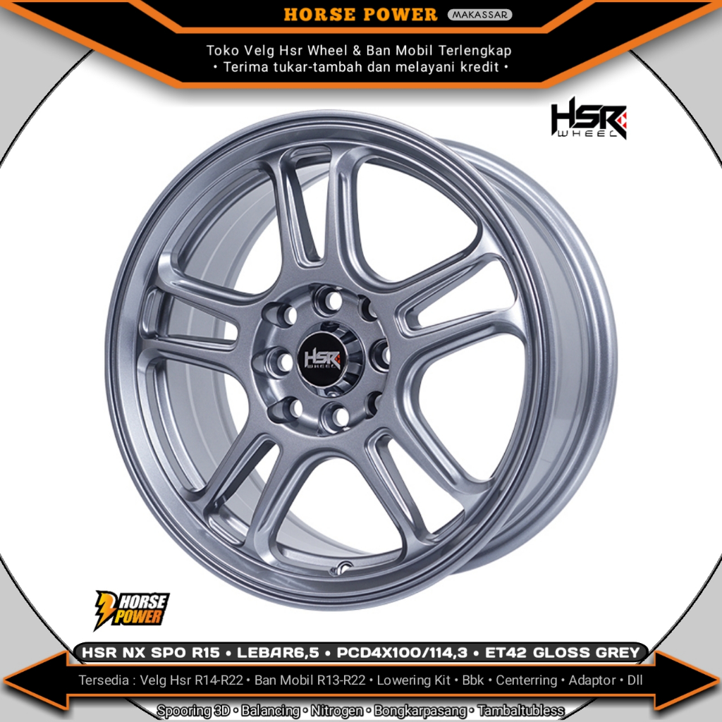 Jual Velg R15 • Mobil 4 Baut Roda • Pcd 4 x 100/114,3 • Hsr Nx Spo ...