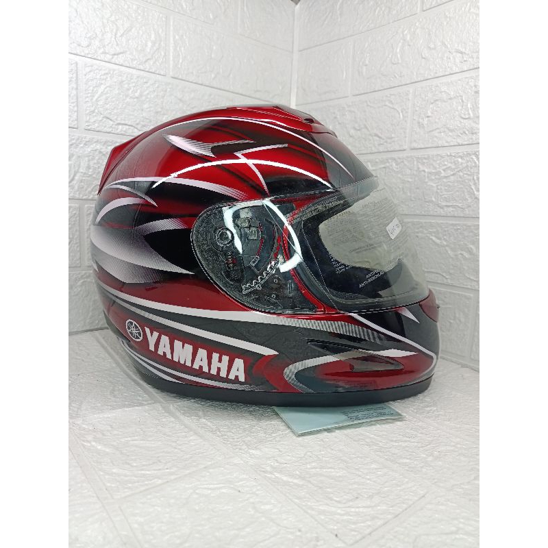Jual HELM YAMAHA MERAH ORIGINAL 100% + BOX | Shopee Indonesia