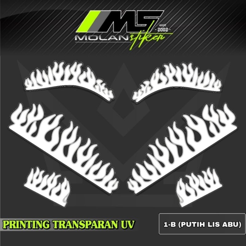 Jual Decal Sticker Striping Variasi Transparan Uv Genio Api Honda Genio ...