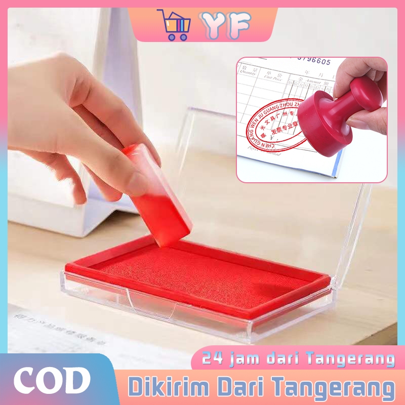 Jual Alas Stempel Bak Bantal Stempel Stamp Pad Tinta Stempel Merah ...