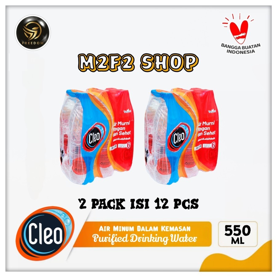 Jual Air Mineral Cleo Botol Tanggung Plastik Pet - 550 ml (Kemasan 2 ...