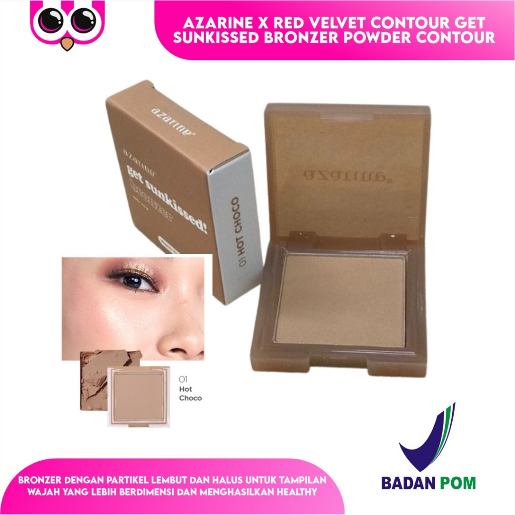 Jual AZARINE X RED VELVET CONTOUR GET SUNKISSED BRONZER POWDER CONTOUR ...