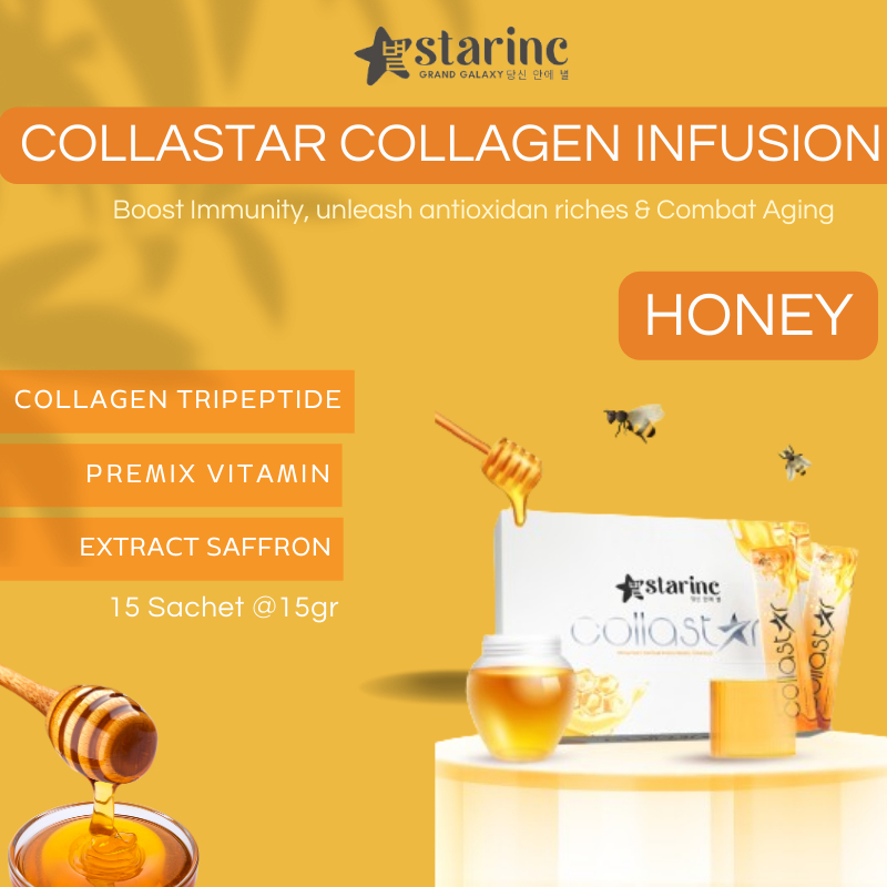 Jual STARINC Collastar Collagen Infussion Honey 15 Sachet | Shopee ...