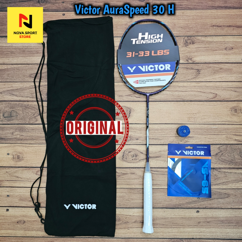 Jual Raket Badminton Victor Auraspeed 30 H Dark Purple | Shopee Indonesia