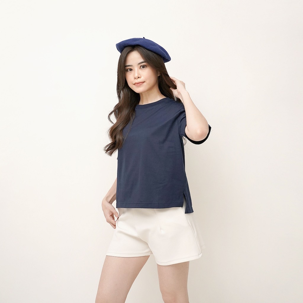 Jual Kaos oversize wanita side slit casual,bahan Single Jersey 24's ...