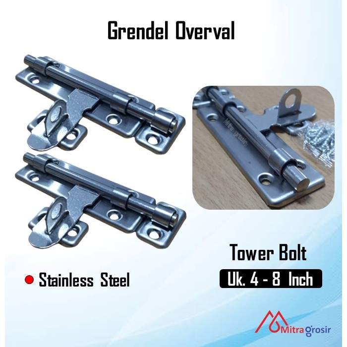 Jual Slot Pintu Gudang 6 Inci Stainless Sus 304 Grendel Gembok Overpal ...
