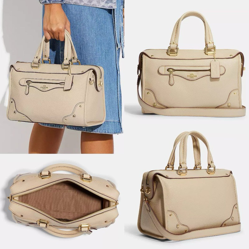 Jual Coach Millie satchel Ivory | Shopee Indonesia