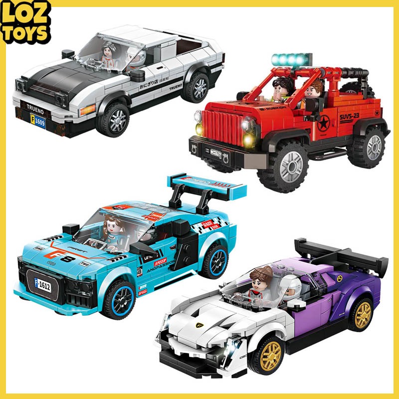 Jual LOZTOYS Mainan Mobil DIY Anak Laki-laki Mainan Block Mobil Balap ...