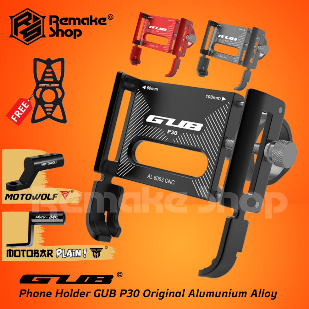 Jual GUB P30 Original Stand Holder Hp Handphone Phone Holder Sepeda ...