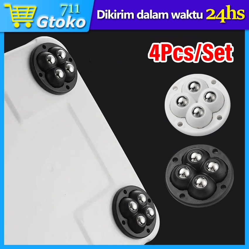 Jual 4Pcs/Set Roda Tempel Kecil Serbaguna Alat Geser Stainless 360 ...