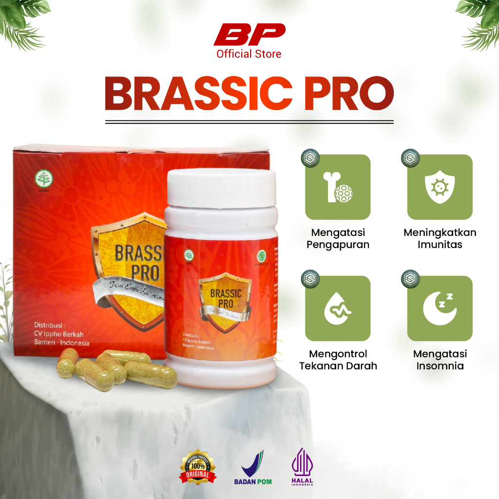 Jual BRASSIC PRO ORIGINAL ISI 40 KAPSUL @500 MG SUPLEMEN NYERI TULANG SENDI PENGAPURAN | Shopee ...