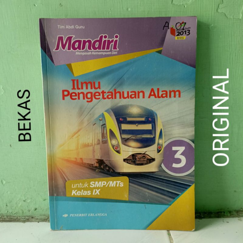 Jual Buku Mandiri IPA Ilmu Pengetahuan Alam Kelas 9 IX 3 III SMP Penerbit Erlangga Kurikulum ...