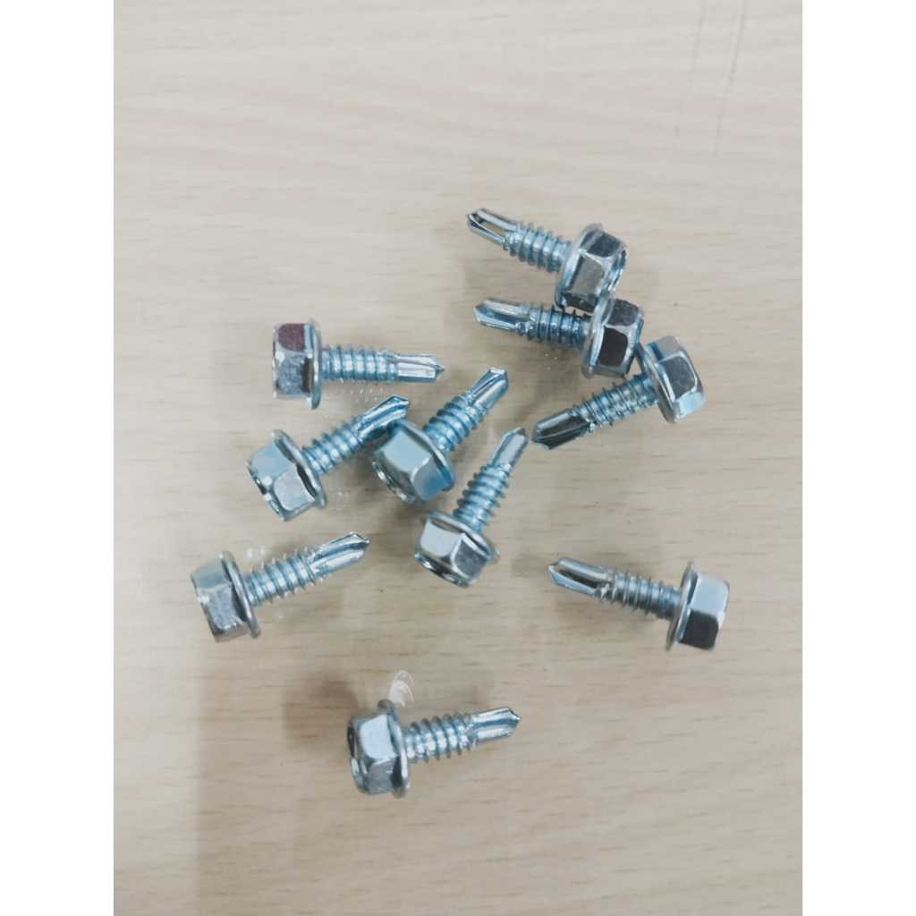 Jual 100 PCS Baut Roffing Baja Ringan Baut Baja Ringan 10 X 16 | Shopee ...