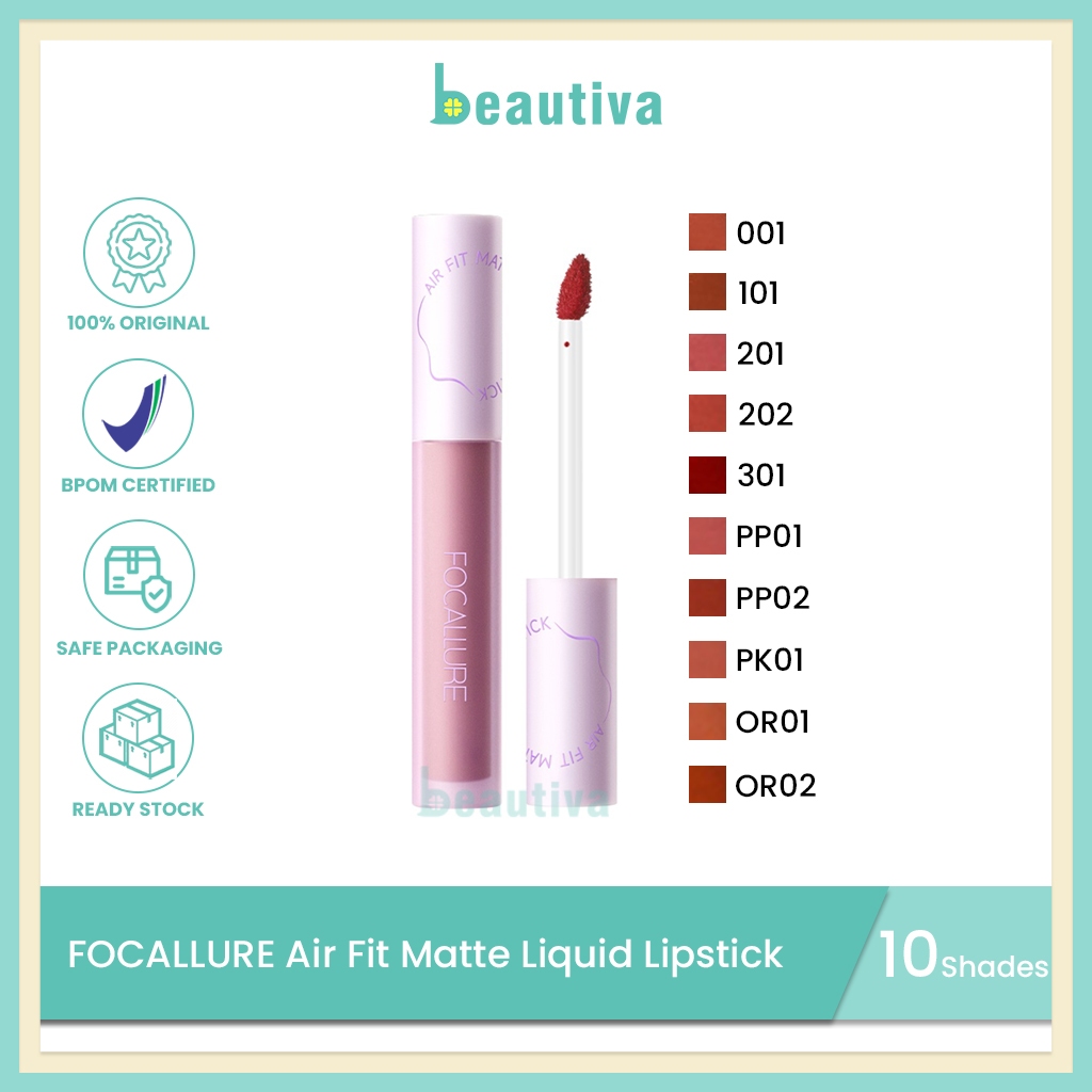 Jual FOCALLURE Air Fit Matte Liquid Lipstick | Shopee Indonesia