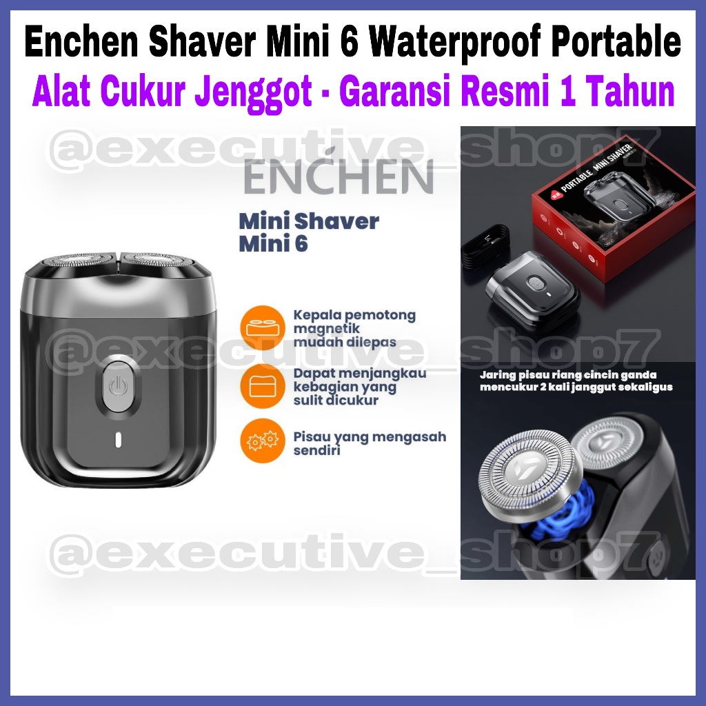 Jual Enchen Shaver Mini 6 Waterproof Portable - Alat Cukur Jenggot ...