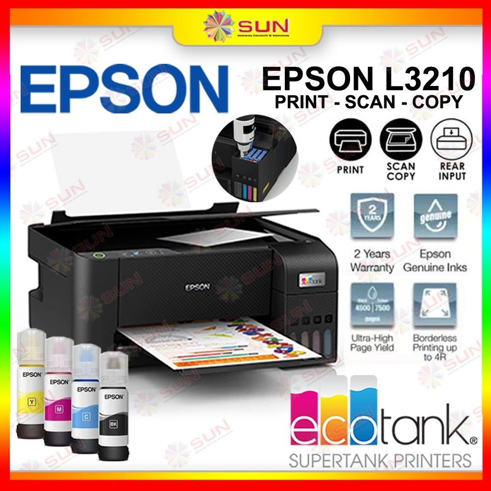 Jual Printer Epson L3210 L-3210 L 3210 Multifungsi All in One Print ...